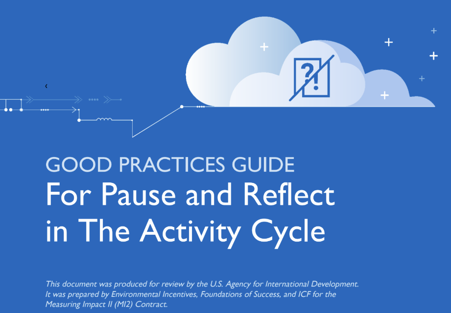 Good Practices Guide for Pause and Reflect (2023) - conservationstandards.org